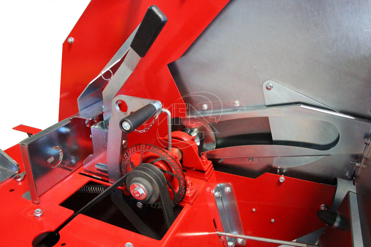 Scie à bûche Super Pro - scie circulaire à chevalet - avec tapis monte bois