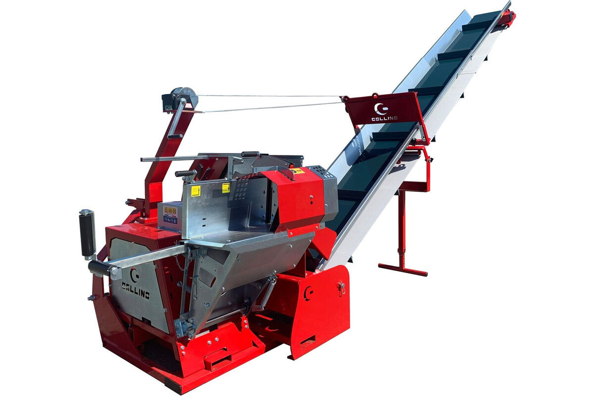 Scie à bûche Super Pro - scie circulaire à chevalet - avec tapis monte bois